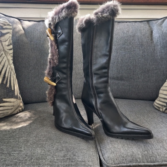 Destroy | Shoes | Vintage Y2k Destroy Leather And Fur Boots | Poshmark